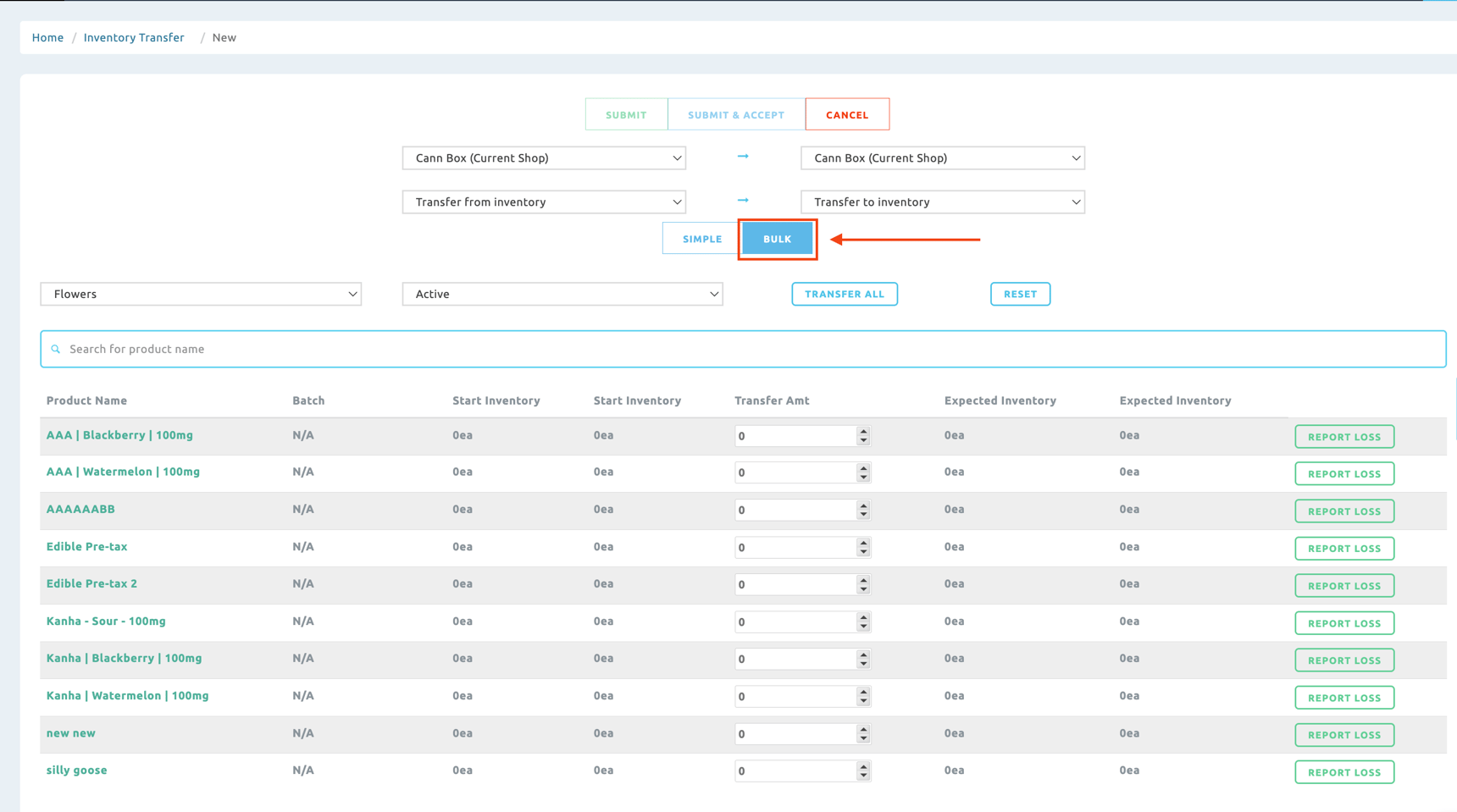Retail | Inventory Transfers